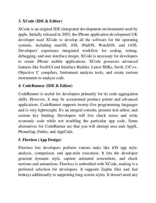 Top listed iPhone app development UK Tools to consider in 2022.pdf