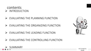 Information Systems Control and Audit - Chapter 3 - Top Management ...