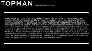Topman Customer profile | PPTX