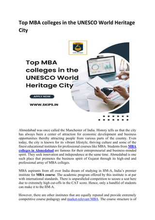 Top MBA colleges in the UNESCO World Heritage City.pdf