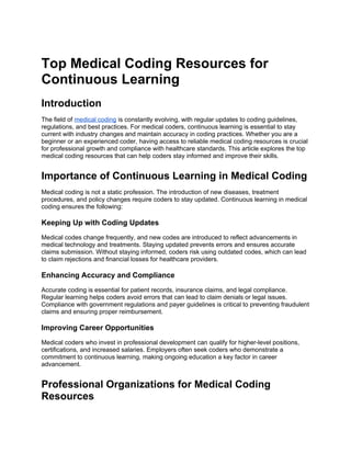 Top Medical Coding Resources for Continuous Learning.docx