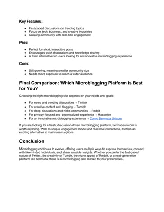 Top Microblogging Websites for Quick & Engaging Content.docx