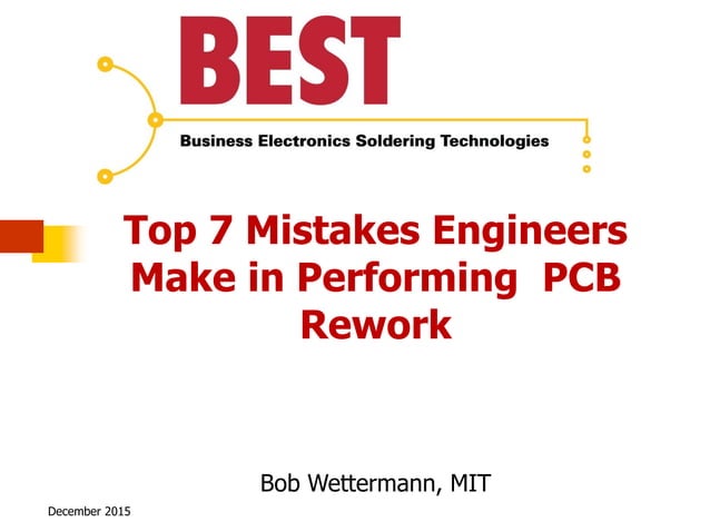 Top mistakes engineers make who think they know how to solder | PPT