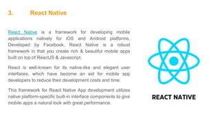 Top 11 Mobile App Development Frameworks | PPTX