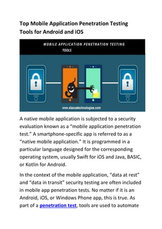 Top Mobile Application Penetration Testing Tools for Android and iOS.pdf