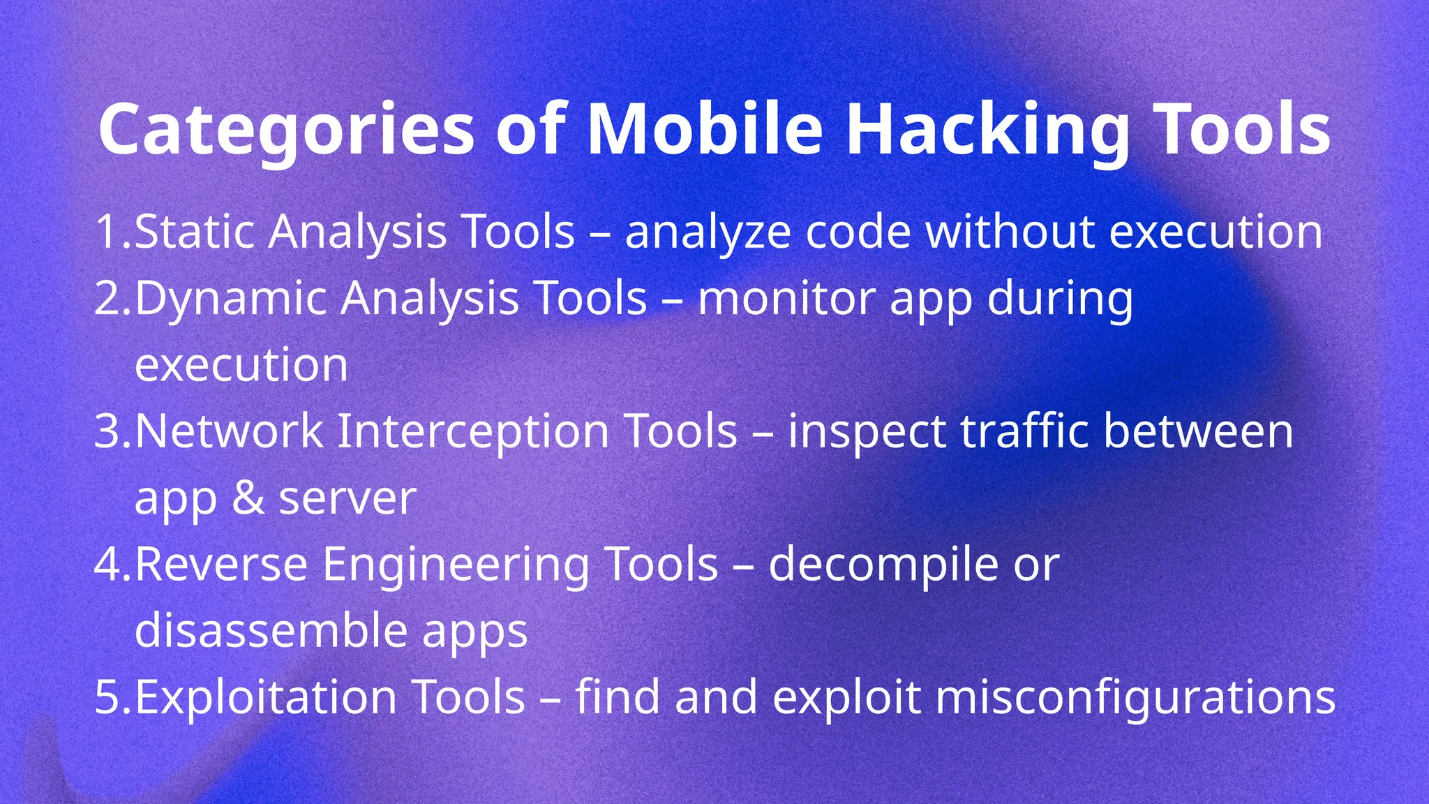 Top 10 Mobile Hacking Tools – 2025 Edition | PPTX