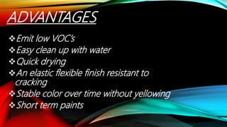types of paints and uses | PPTX