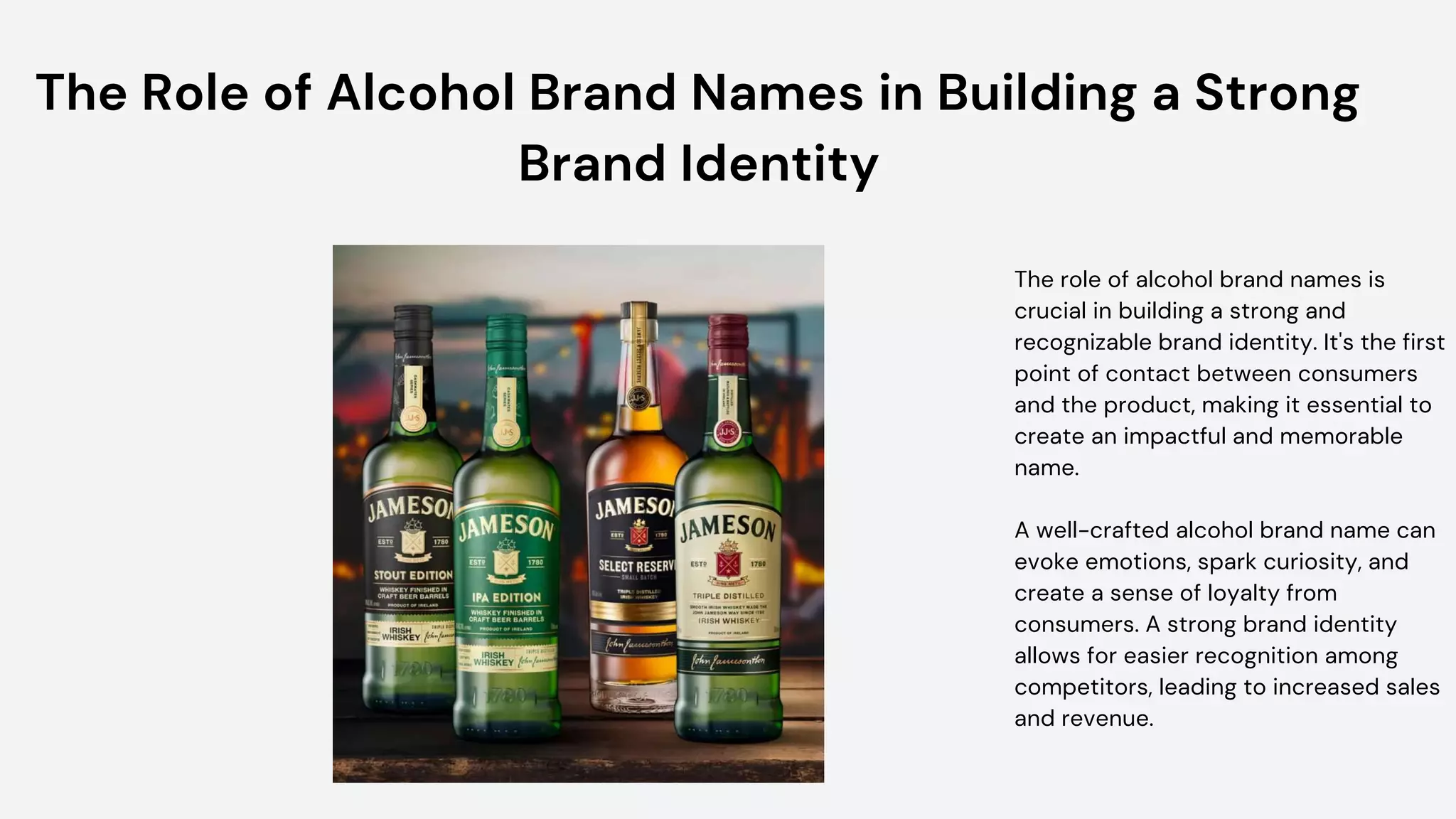 Top Most Iconic Alcohol Brand Names in History | PPTX