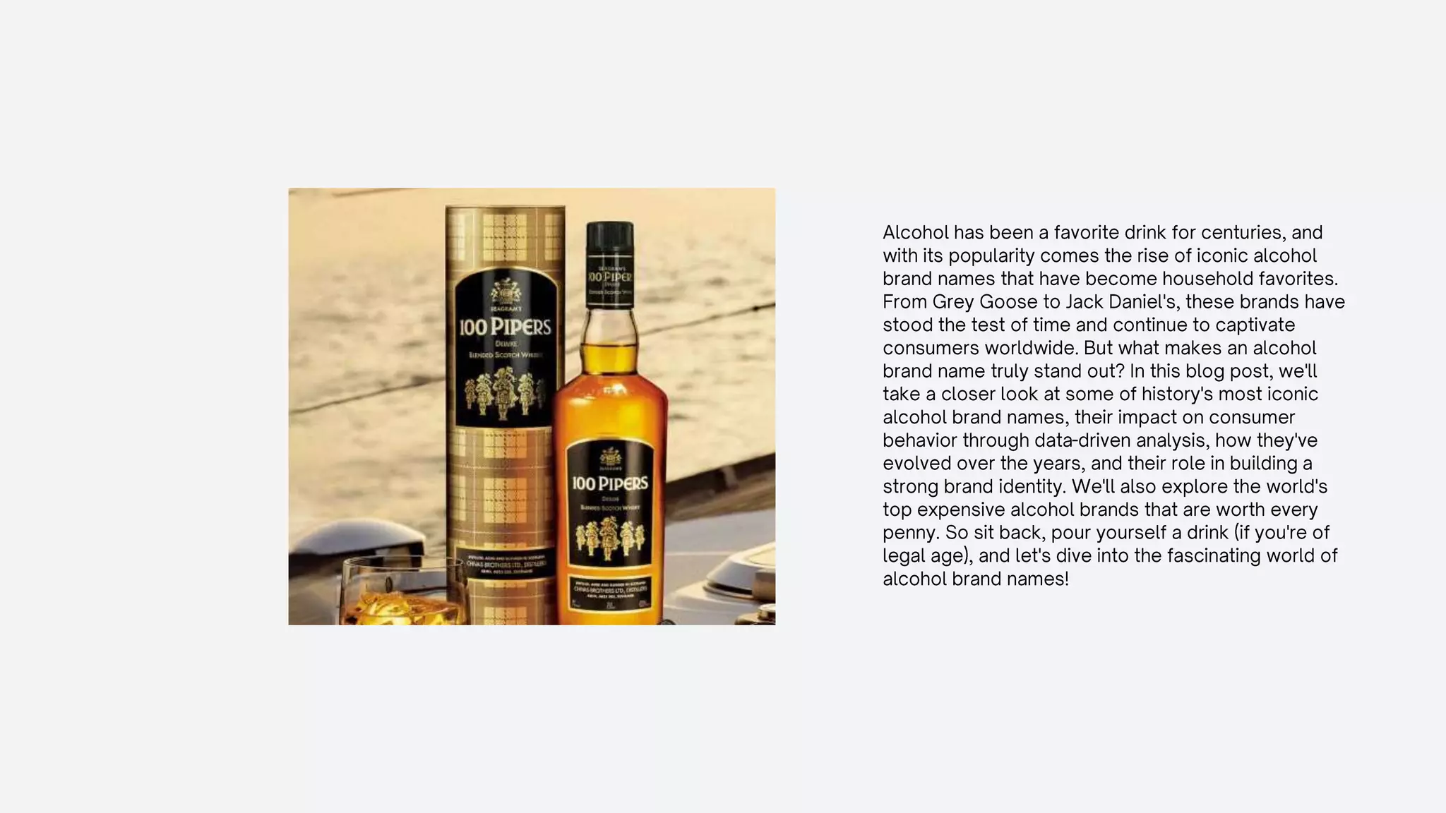 Top Most Iconic Alcohol Brand Names in History | PPTX