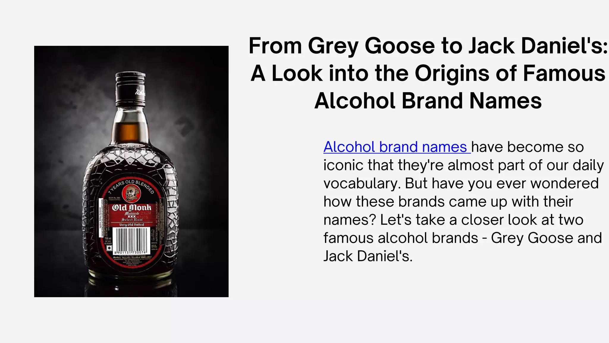 Top Most Iconic Alcohol Brand Names in History | PPTX