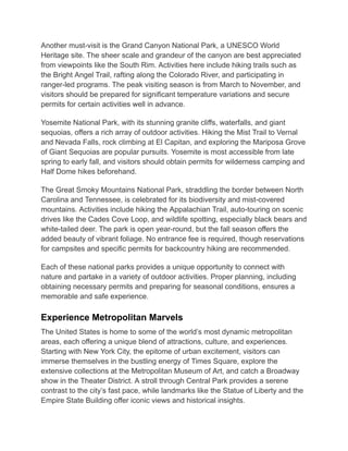 USA Adventures Unleashed: Your Essential Guide to 'Must-Do' Activities ...