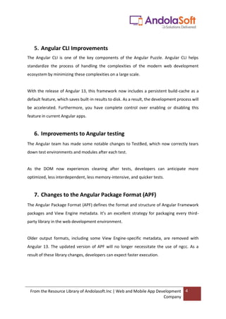 Top Features And Updates Of Angular 13 You Must Know | PDF | Web ...
