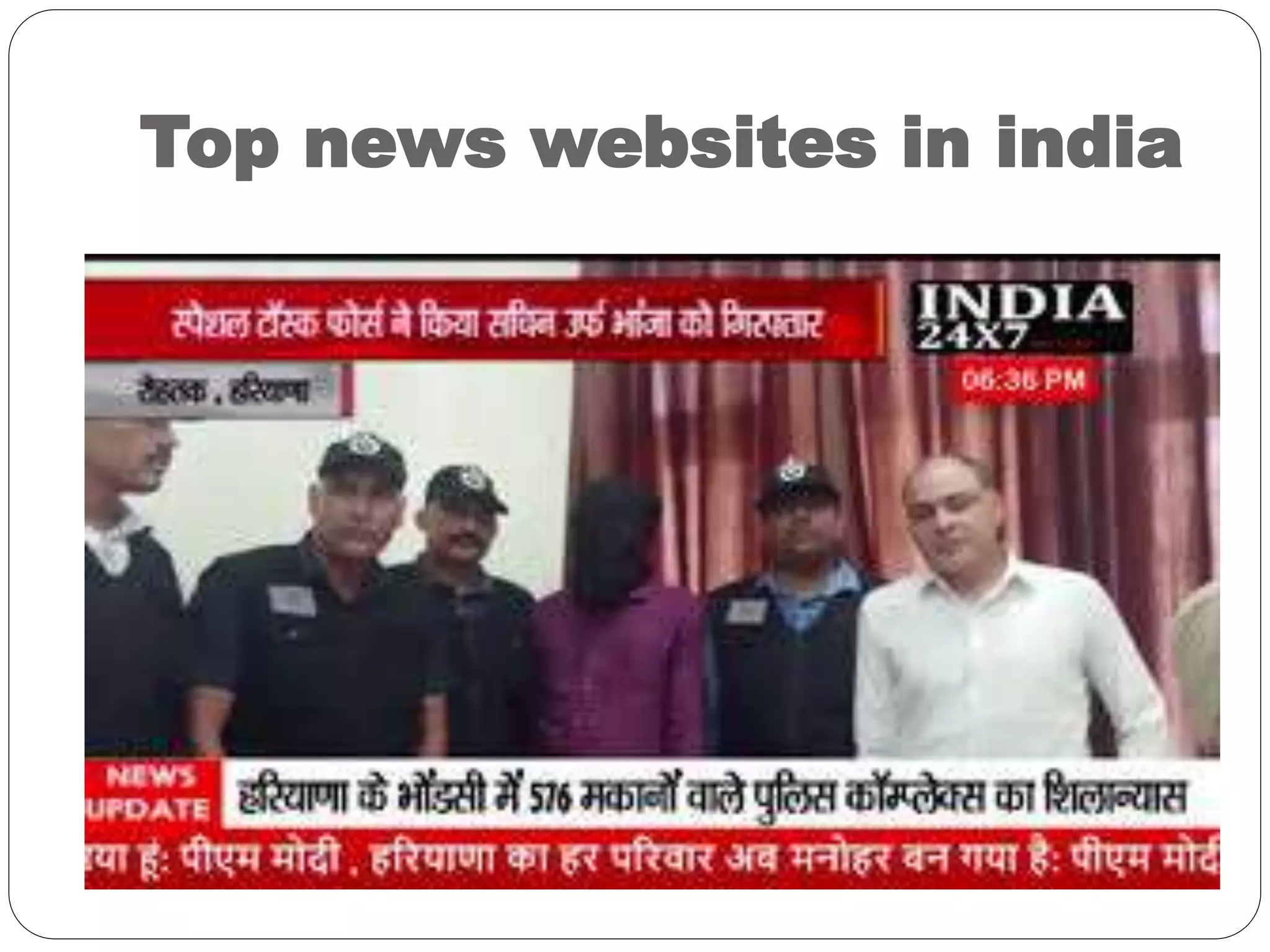 Top news websites in india | PPTX