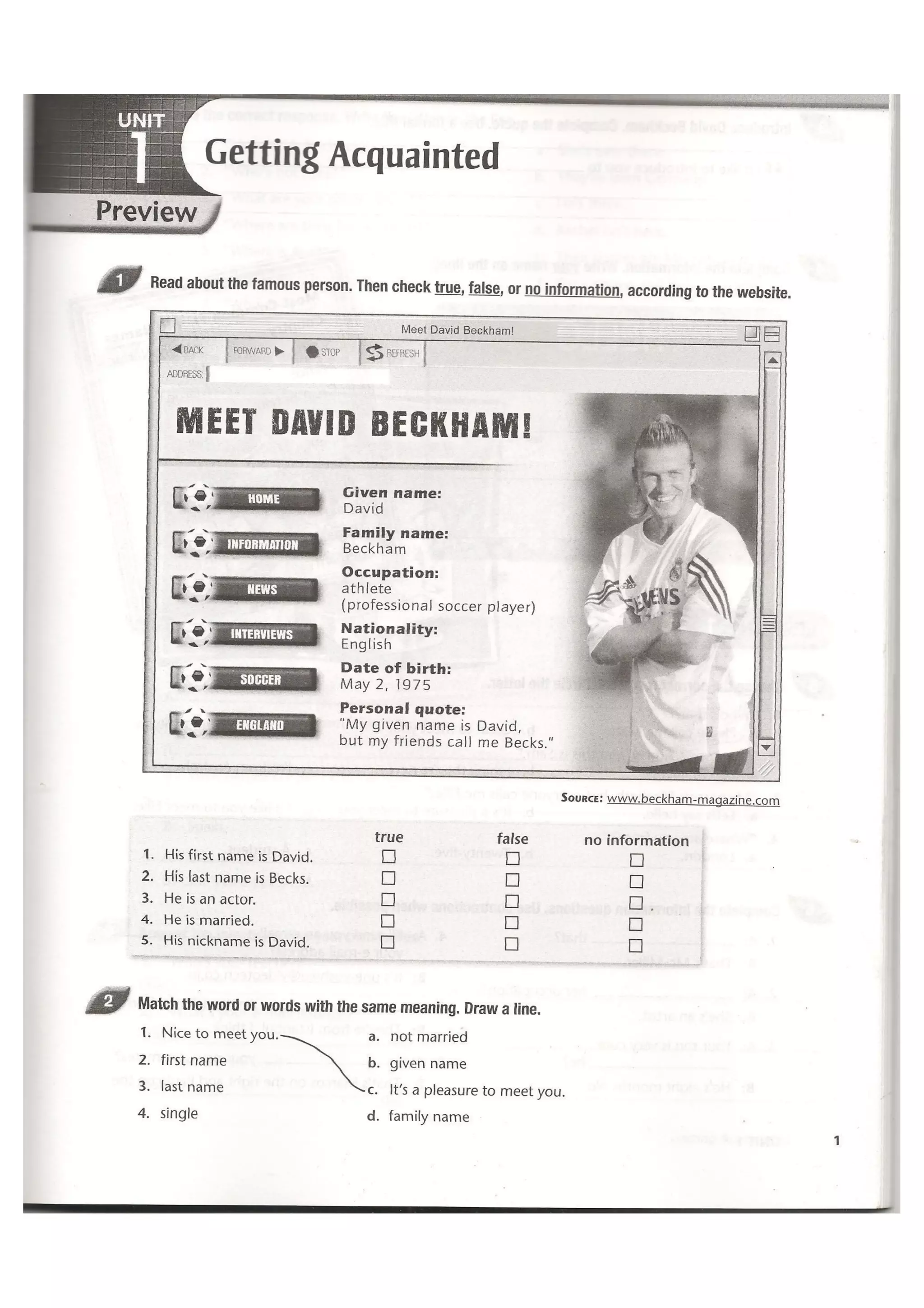 Top notch 1 second edition workbook | PDF