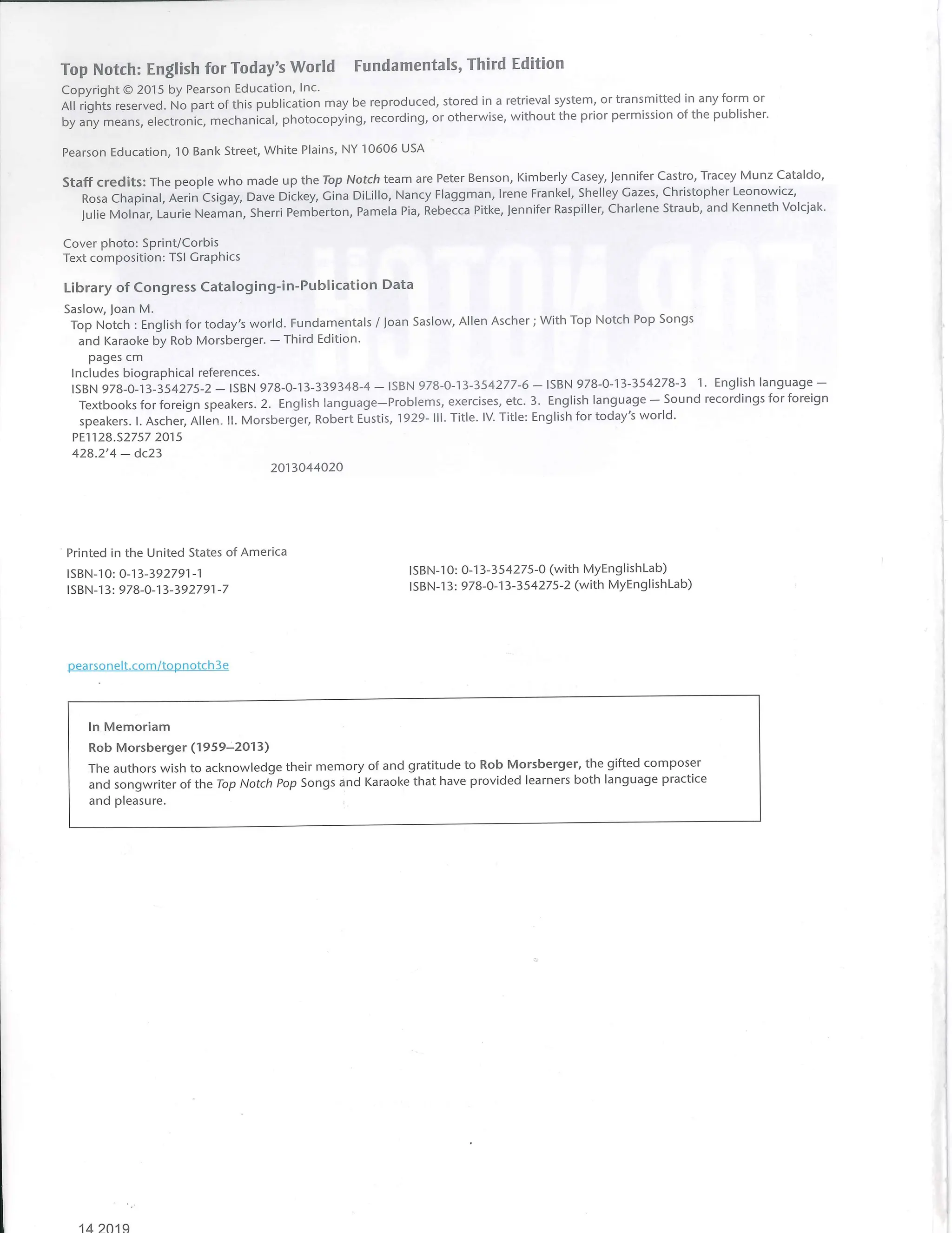 Top Notch Fundamentals (student book) Thiem | PDF