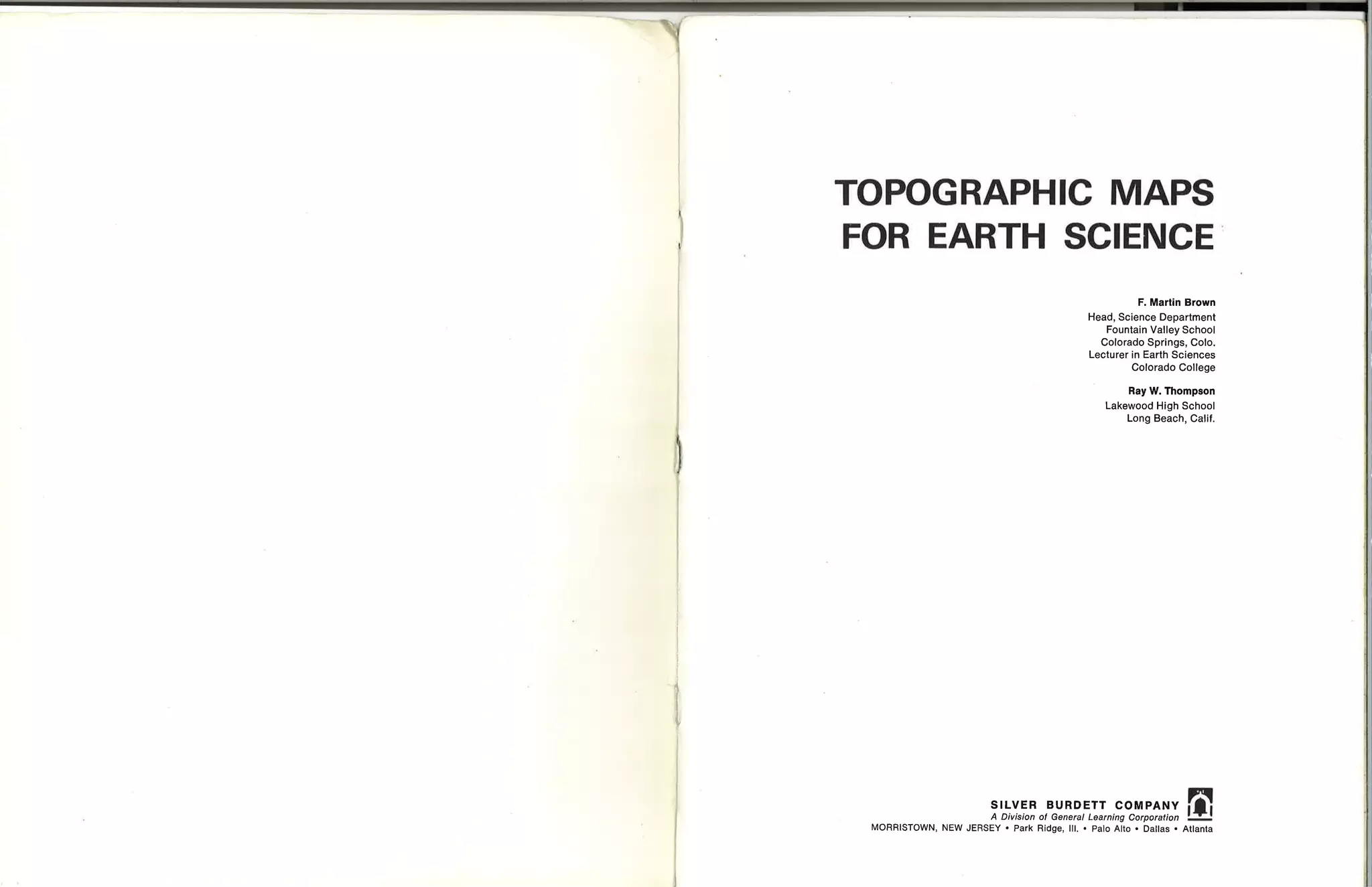 Topographic Maps for Earth Science | PDF