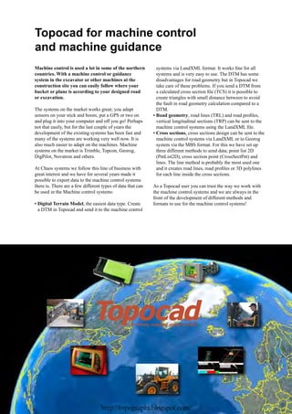 Topocad magazine april 2010 | PDF