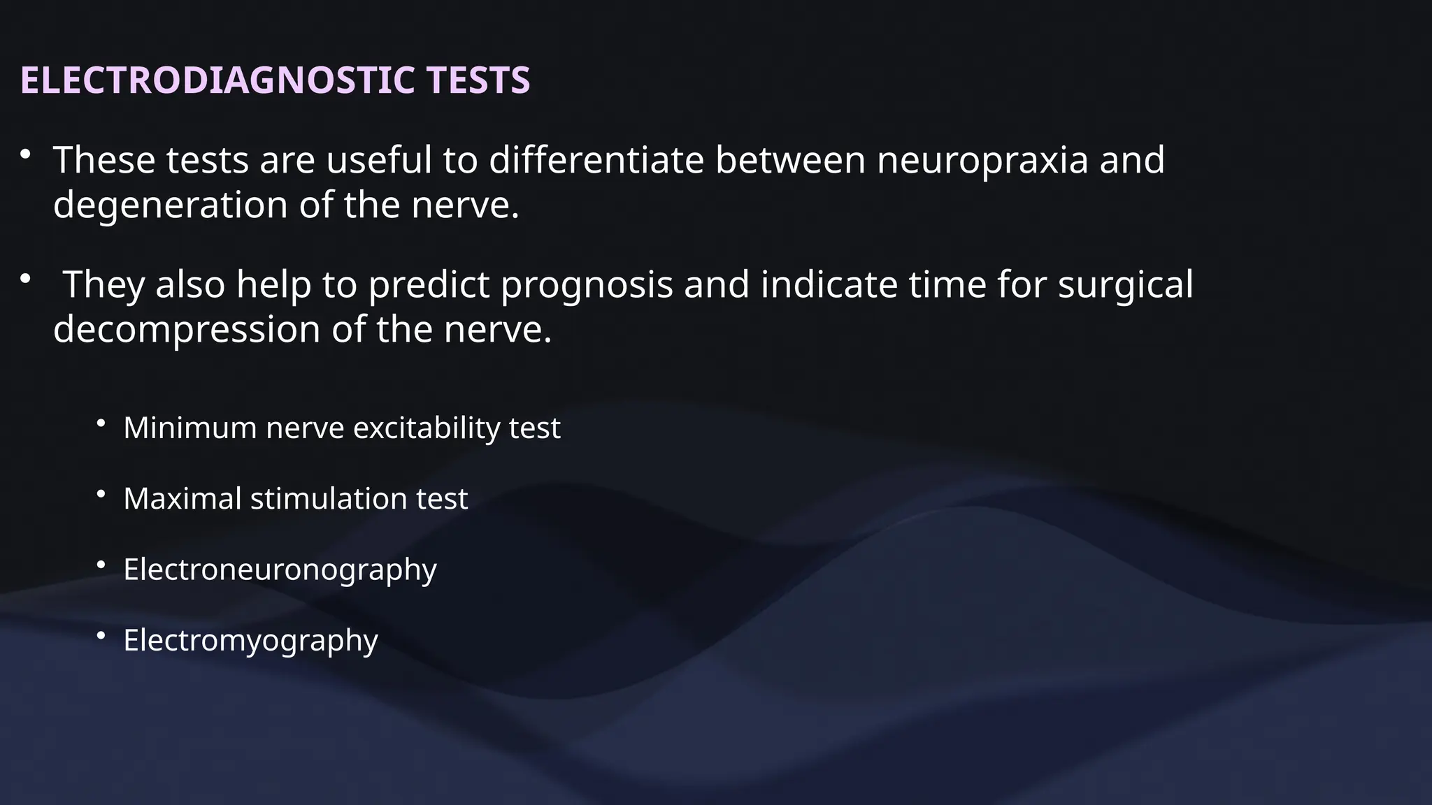 Topodiagnostic and electrophysiological tests of facial nerve .pptx