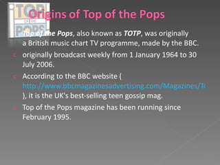 Top Of The Pops Magazine | PPT