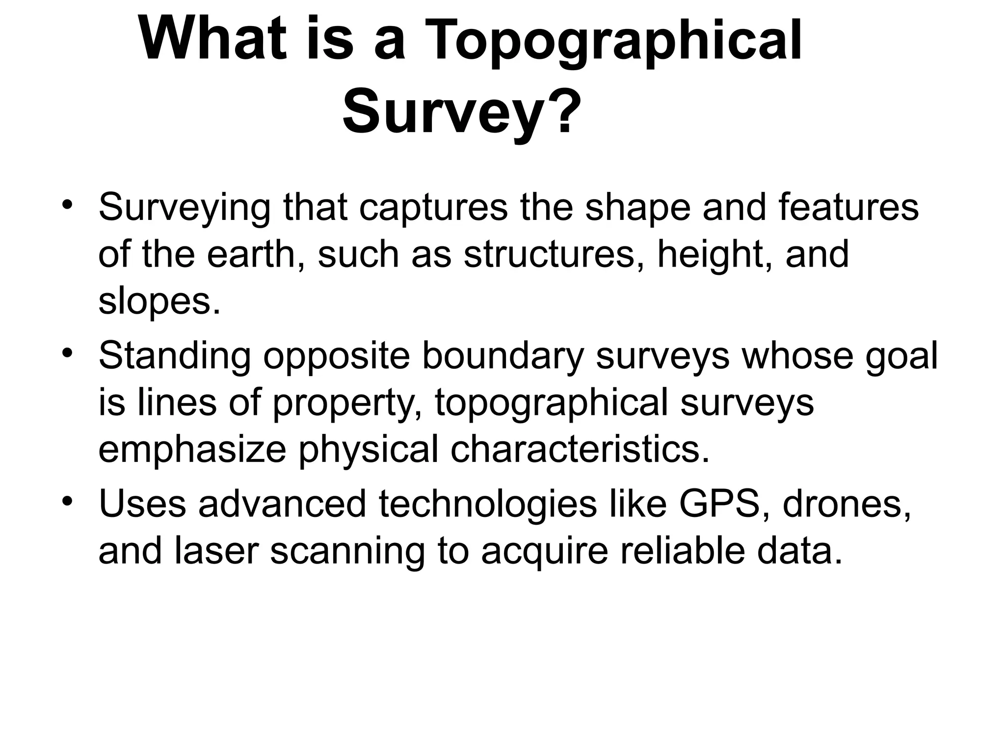 Topographical Survey: What It Is and Why It Matters | PPTX
