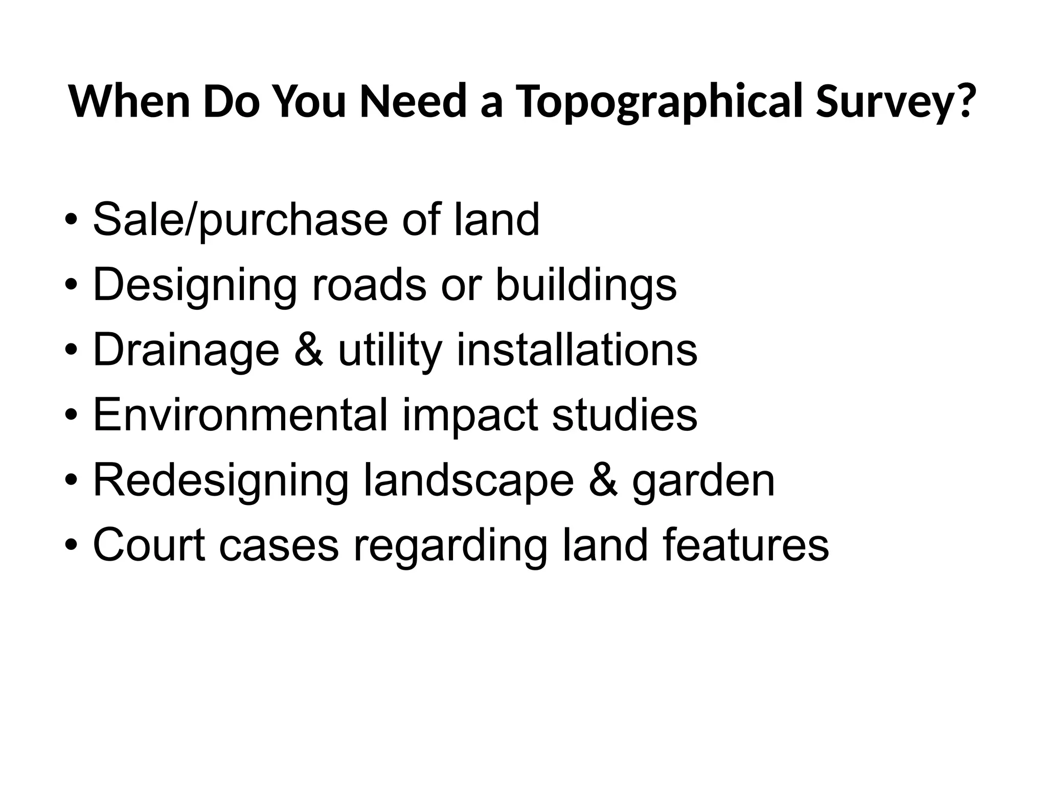 Topographical Survey: What It Is and Why It Matters | PPTX