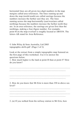Topographic mapping skills© John Wiley & Sons Australia, L.docx