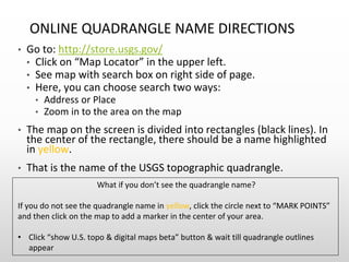 WSU Topographic maps | PPSX | Geography | Science