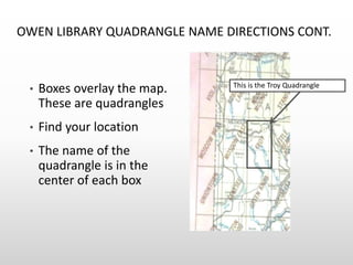 WSU Topographic maps | PPSX | Geography | Science