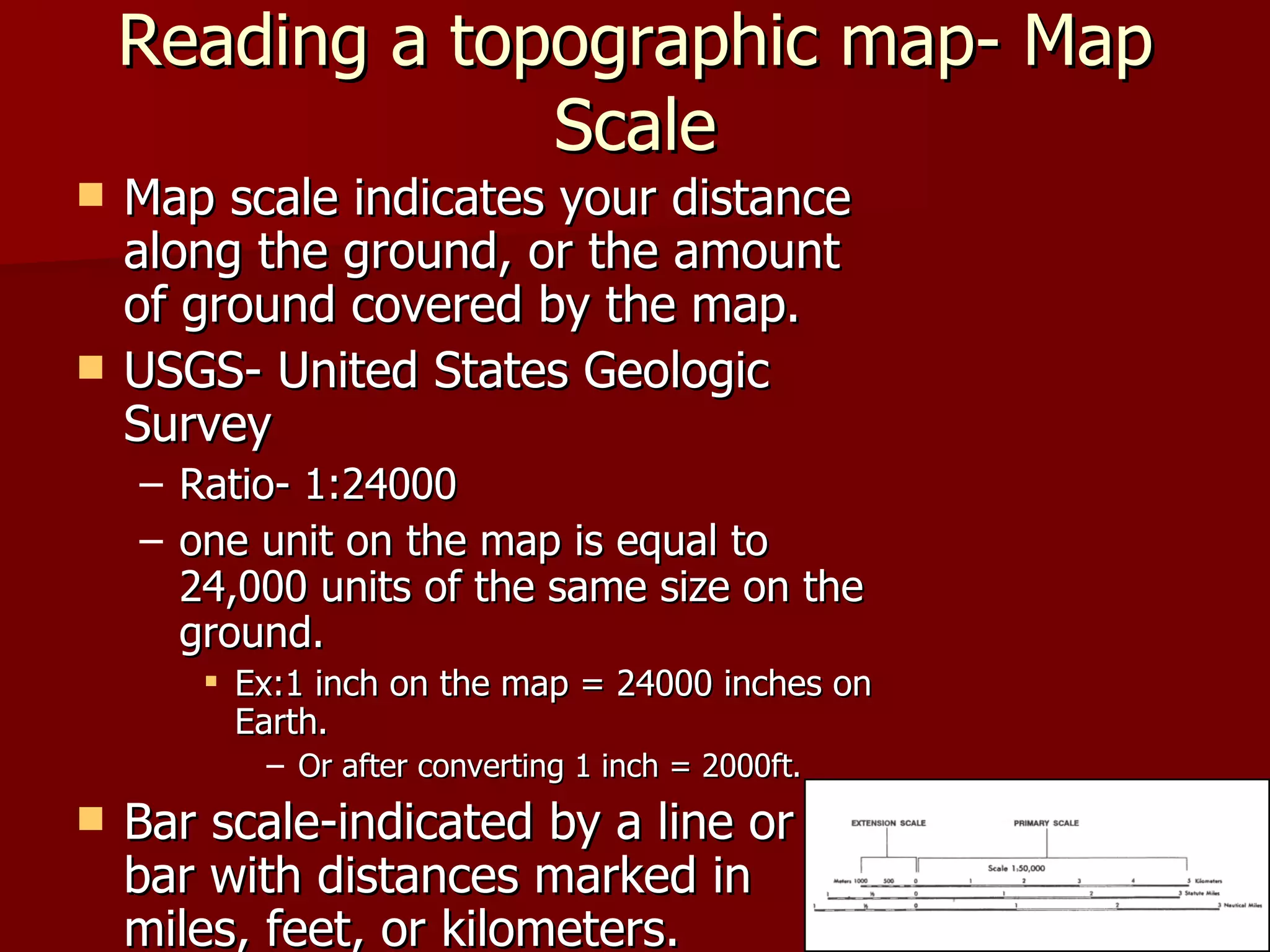 Topographic maps for UDL lesson | PPT