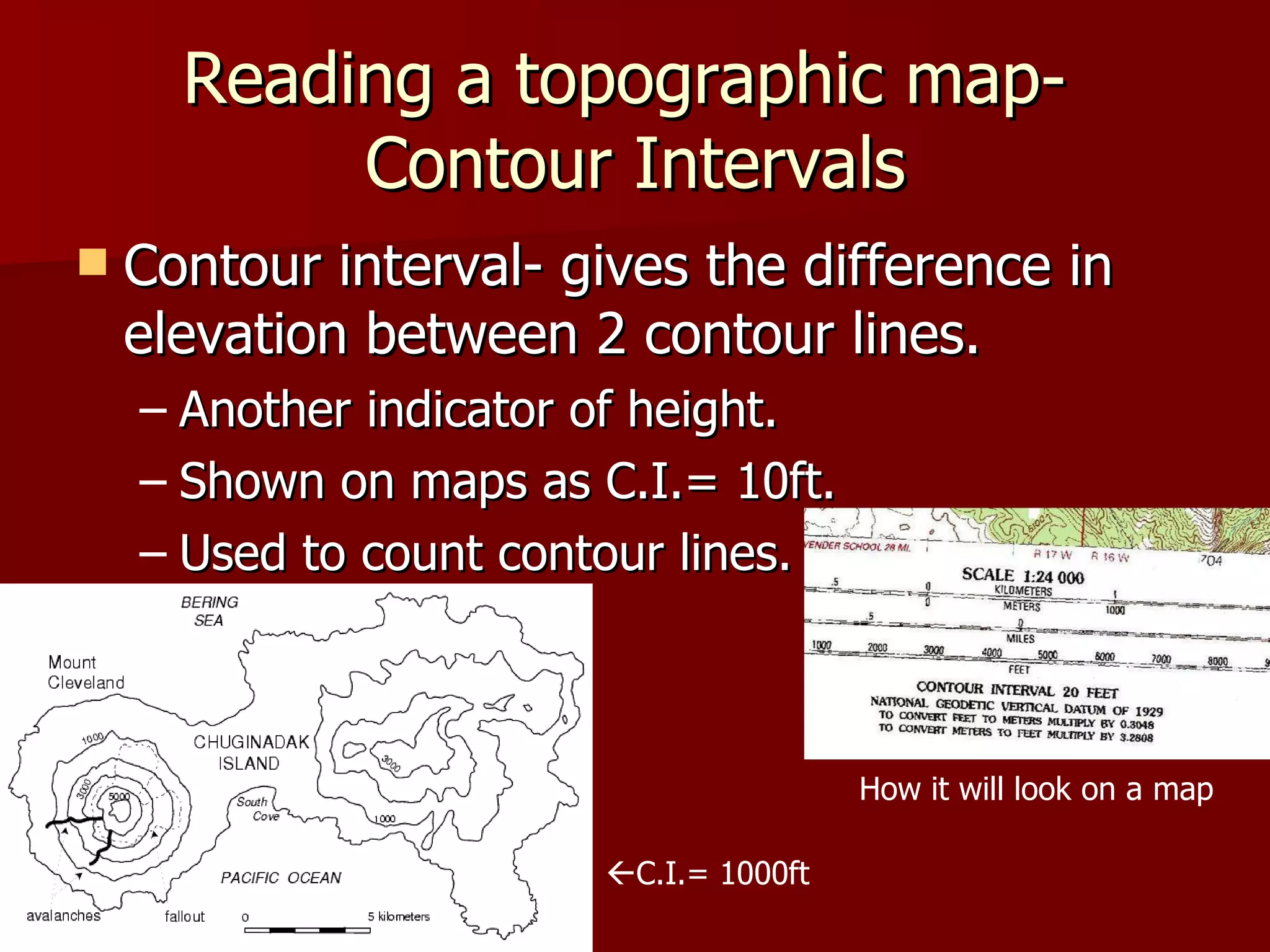 Topographic maps for UDL lesson | PPT