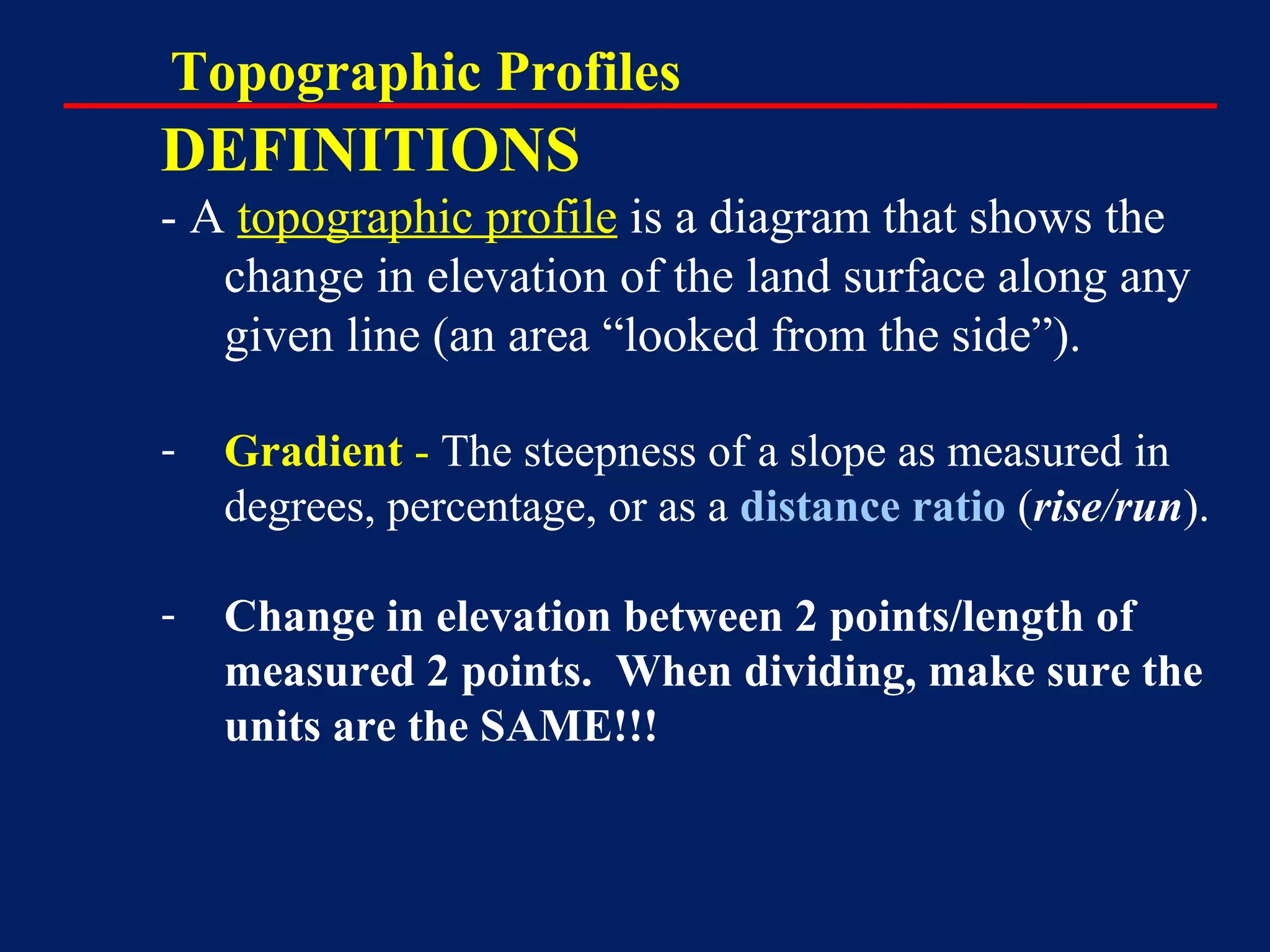 Topographic Maps Notes | PPT