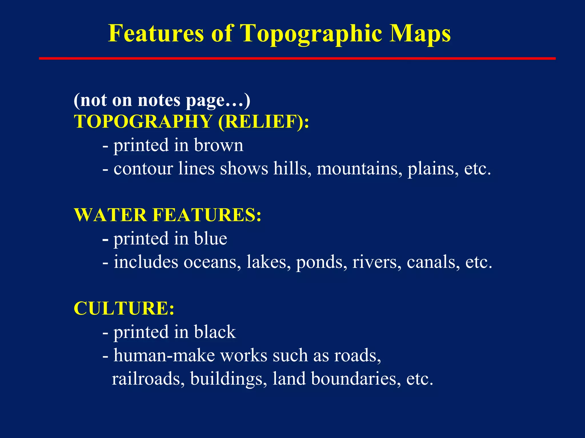 Topographic Maps Notes | PPT