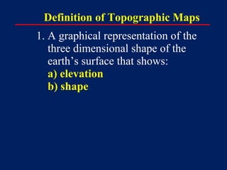Topographic Maps Notes | PPT