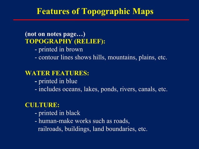 Topographic Maps Notes | PPT