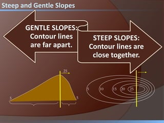 Steep Slope Topographic Map