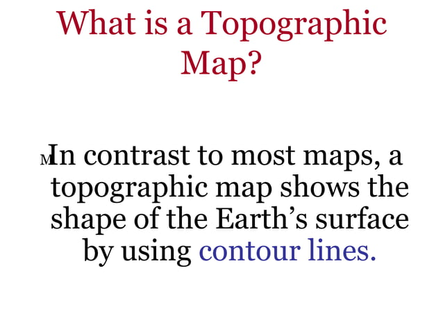 Topographic map with animation | PPT
