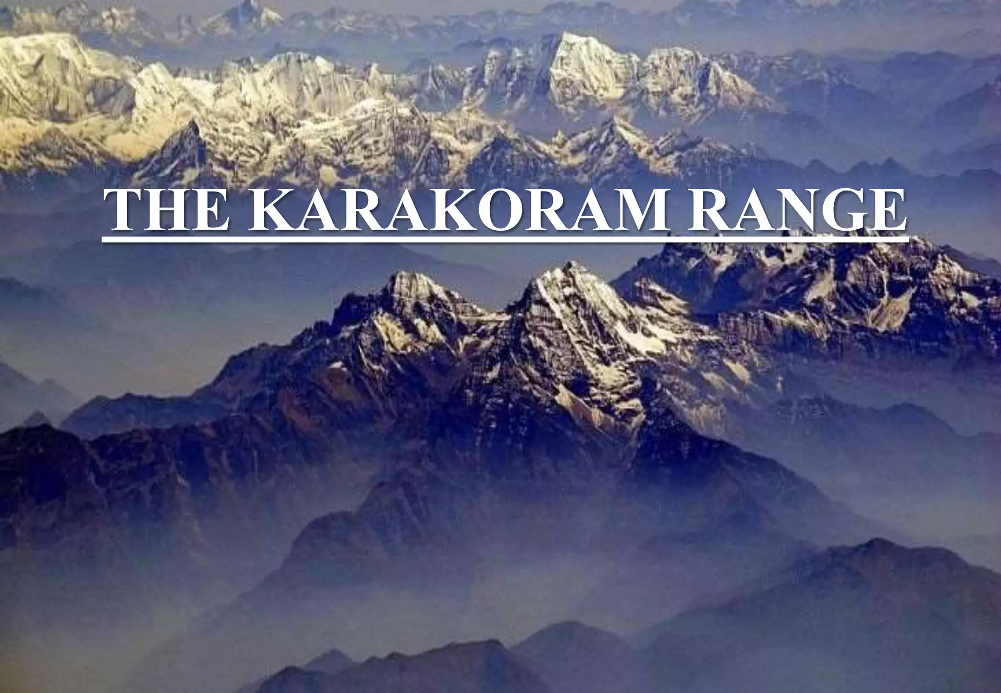 Topography (the Karakoram range) | PPTX