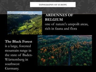 Topography-in-Europe for use in Education | PPT
