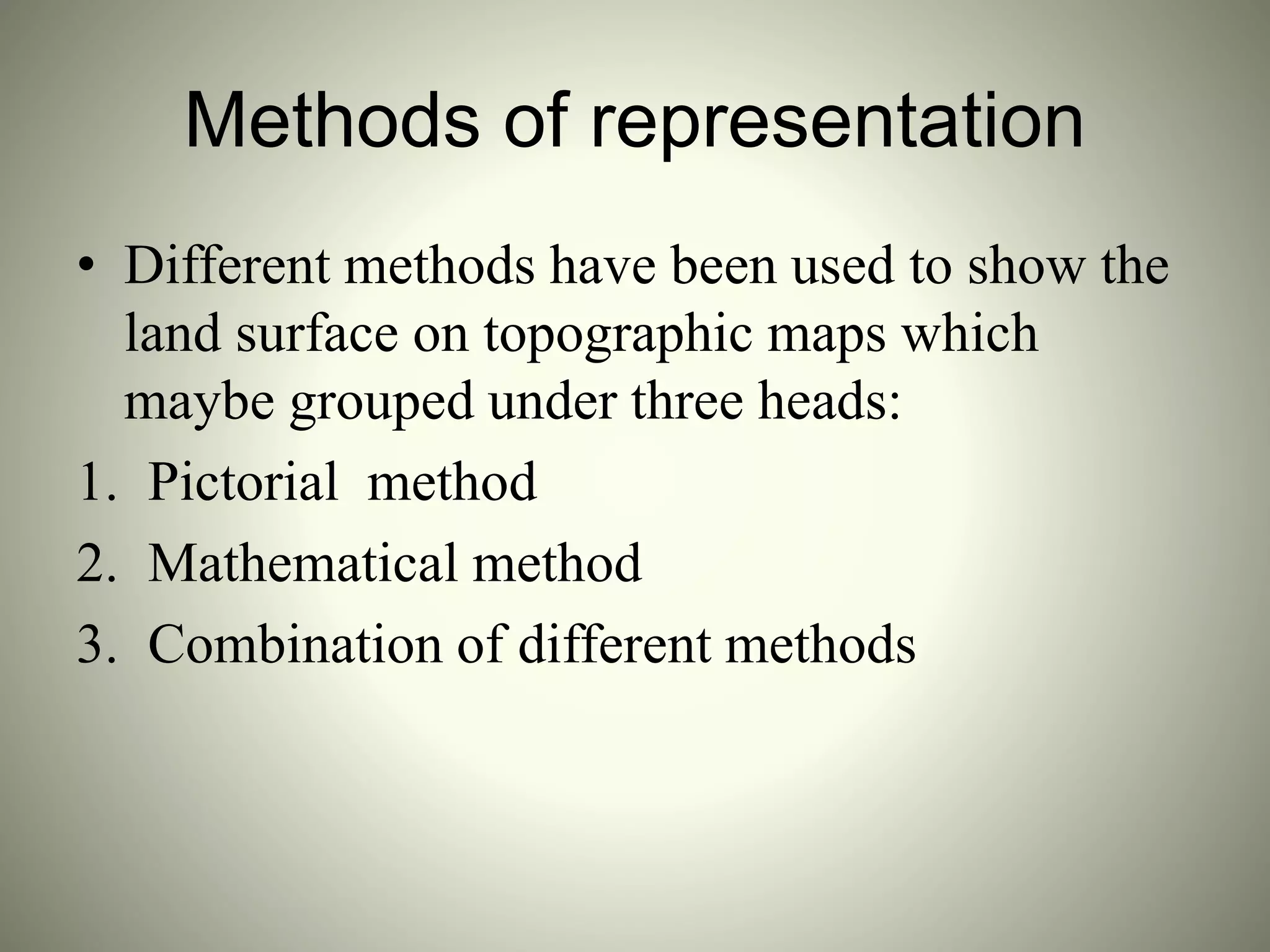 Topography and its representation | PPTX