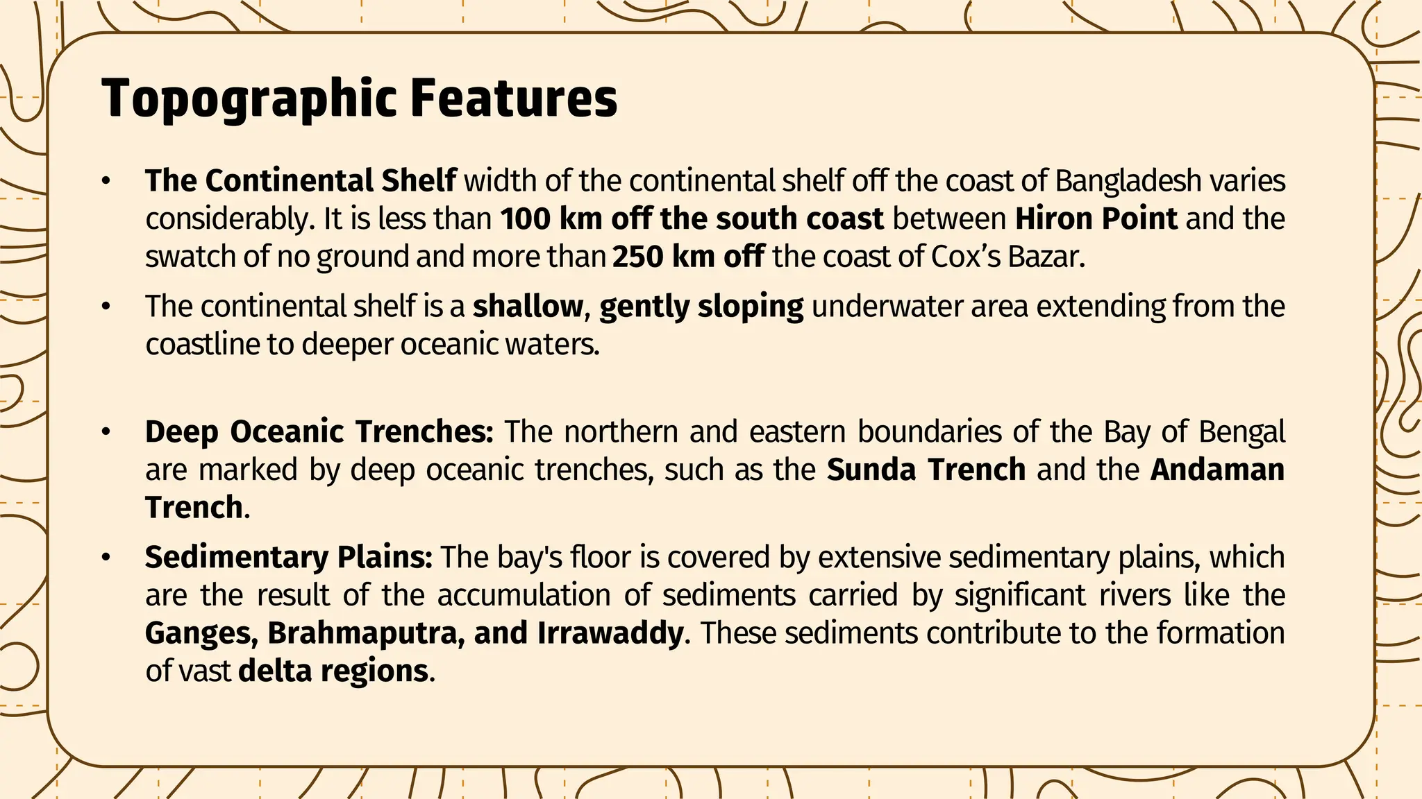 Topography and sediments of the floor of the Bay of Bengal | PDF