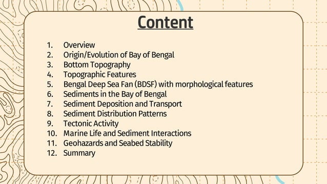 Topography and sediments of the floor of the Bay of Bengal | PDF ...
