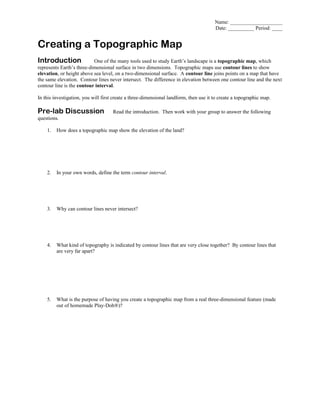 Topography Lab | PDF