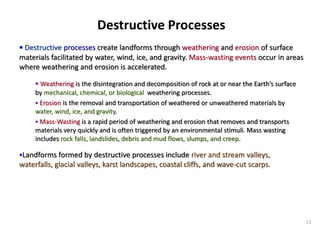 Topography, landform and geomorphology-Geomorhology Chapter | PPTX