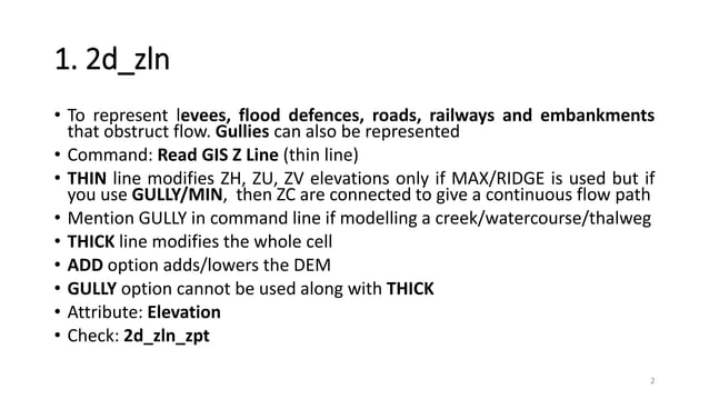 Topography Modifications in TUFLOW | PPTX | Geography | Science