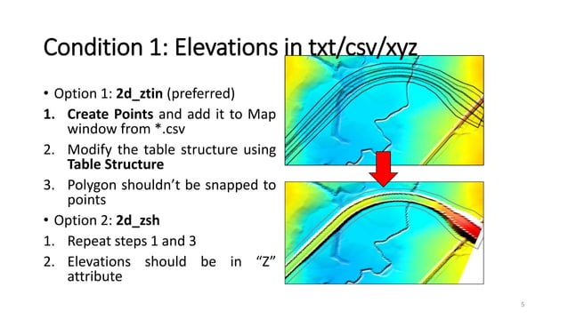 Topography Modifications in TUFLOW | PPTX | Geography | Science