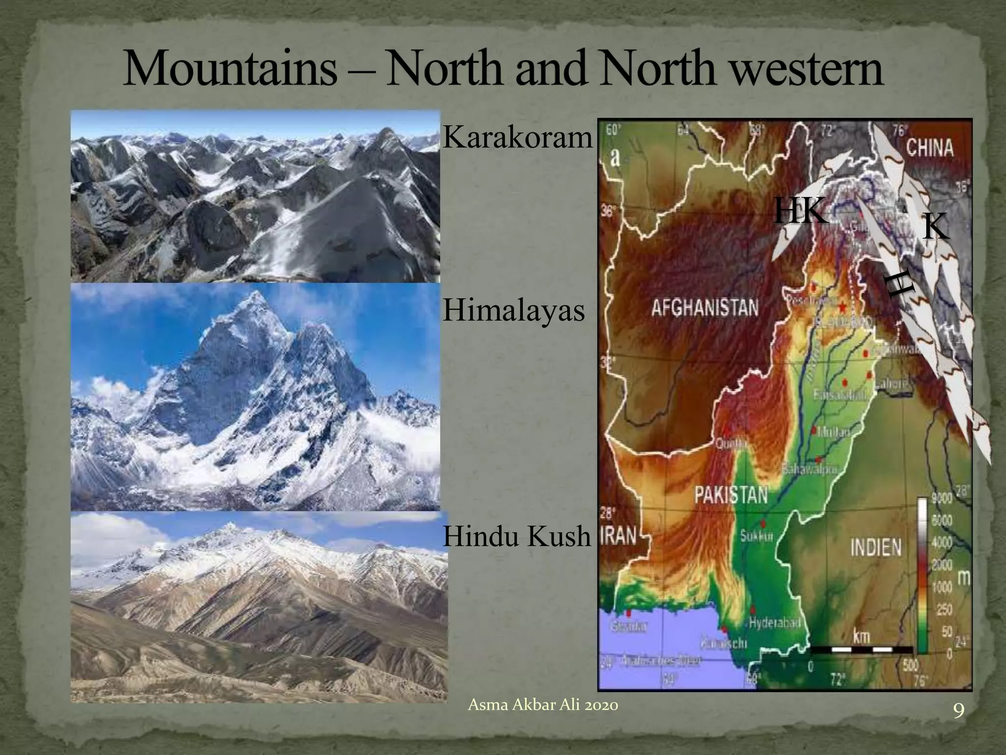 Topography of pakistan northern mountains | PPTX