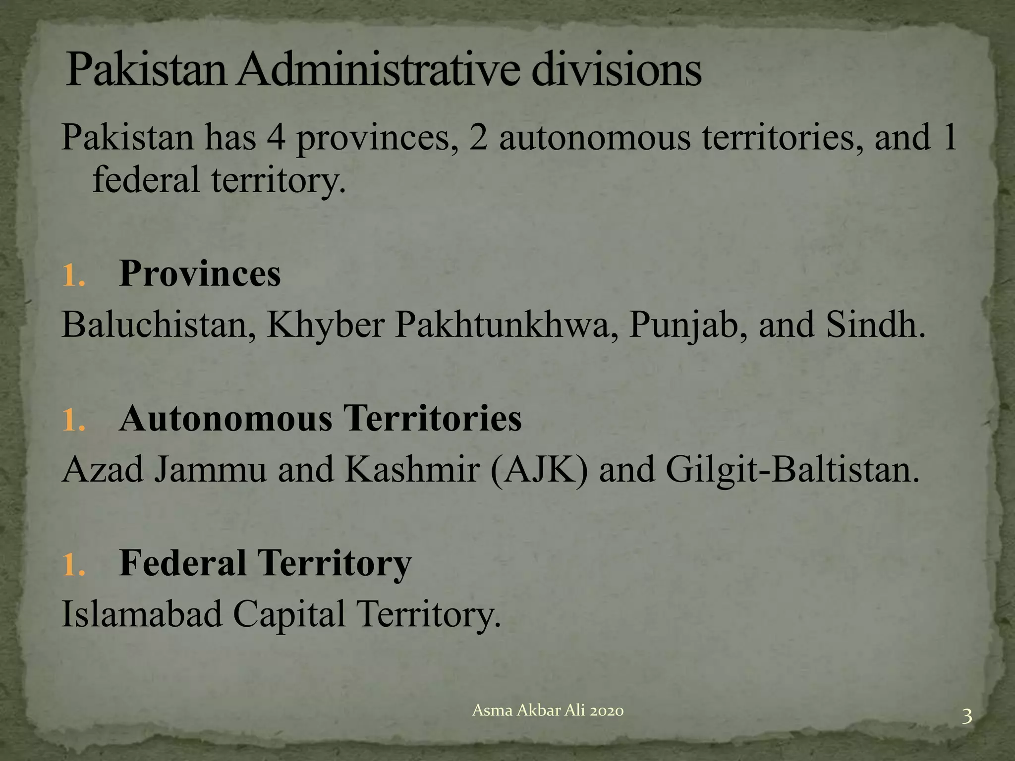 Topography of pakistan western mountains | PPTX