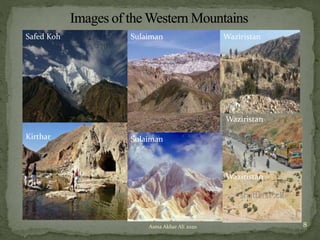 Topography of pakistan western mountains | PPTX