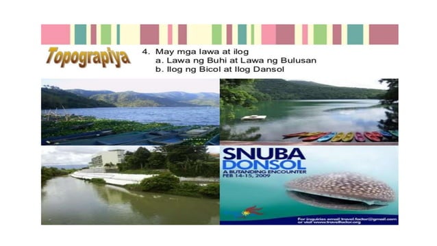 Topograpiya ng mga rehiyon sa luzon | PPTX