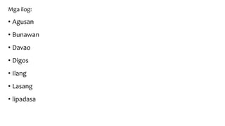 Topograpiya ng mga Rehiyon sa Mindanao | PPTX